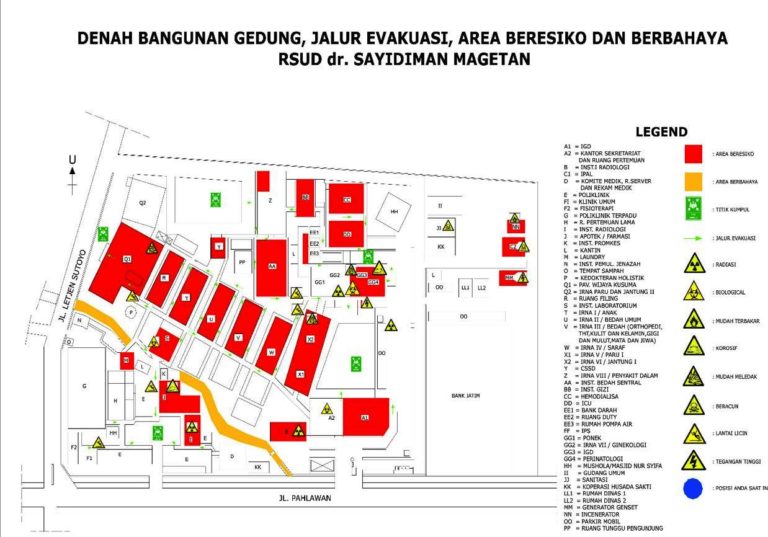 Denah – RSUD dr. Sayidiman Jl. Pahlawan No. 02 Magetan Jawa Timur 63318